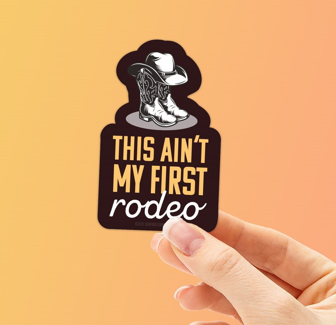 Stickly This Ain'T My First Rodeo Er - Funny Rodeo Quotes - Cute ...