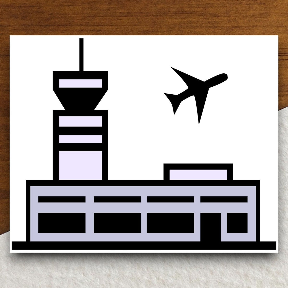 Stickly Airport Symbol Sticker, Airport Road Sign Stickers, Traffic ...