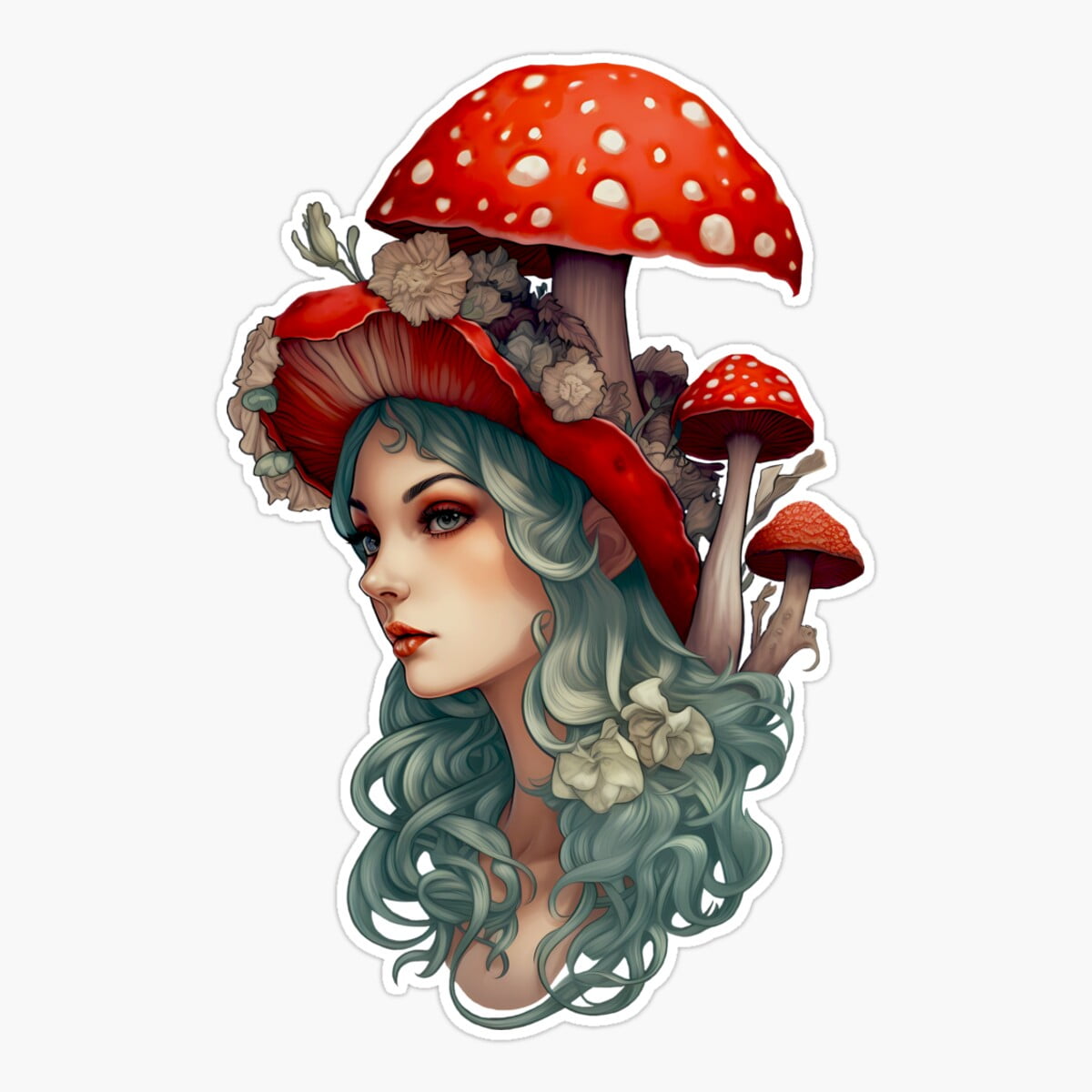 Stickly Amanita Fairy: The Whimsical Creature With Turquoise Hair And ...