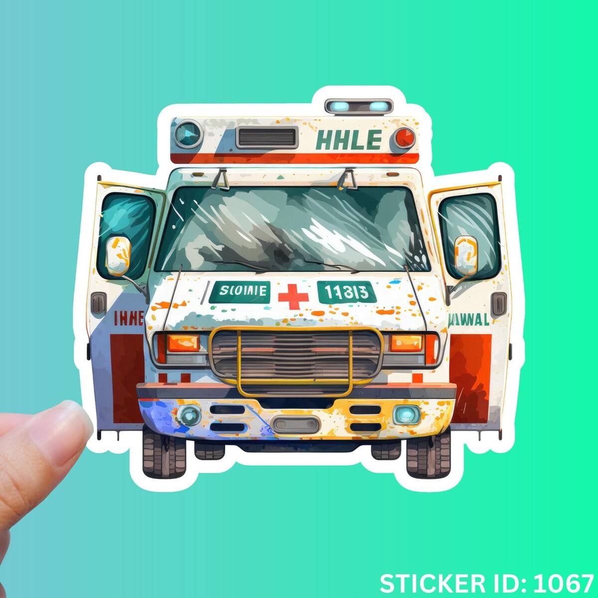 Stickly Ambulance Sticker Emt Sticker Ems Sticker First Responder ...
