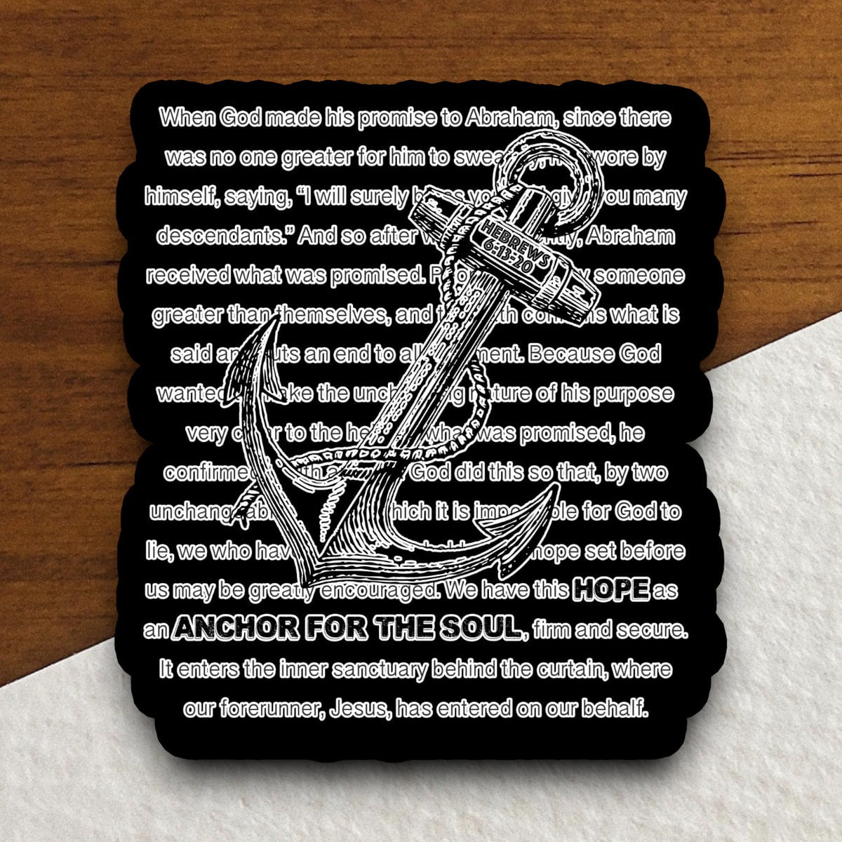 Stickly Anchor For The Soul Sticker, Anchor Sticker, Bible Verse ...