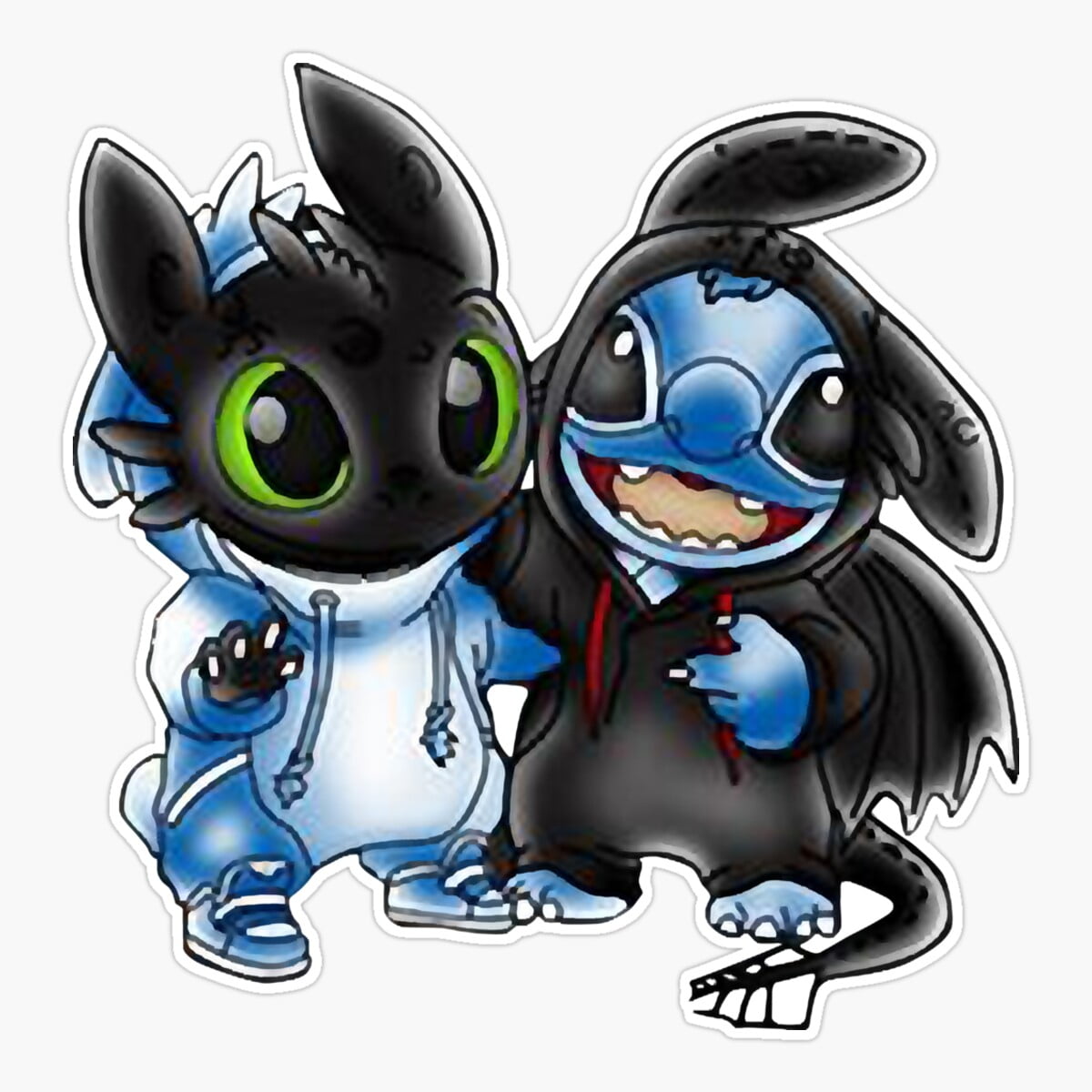 Stickly And Toothless Change Uniform Costume Uniform Sticker, Phone ...
