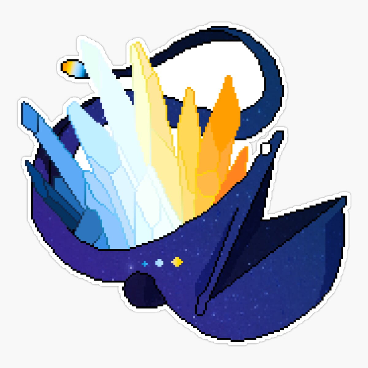 Stickly Aroace Flag Lgbt Pride Clam (Crystal) (Requested) Sticker ...