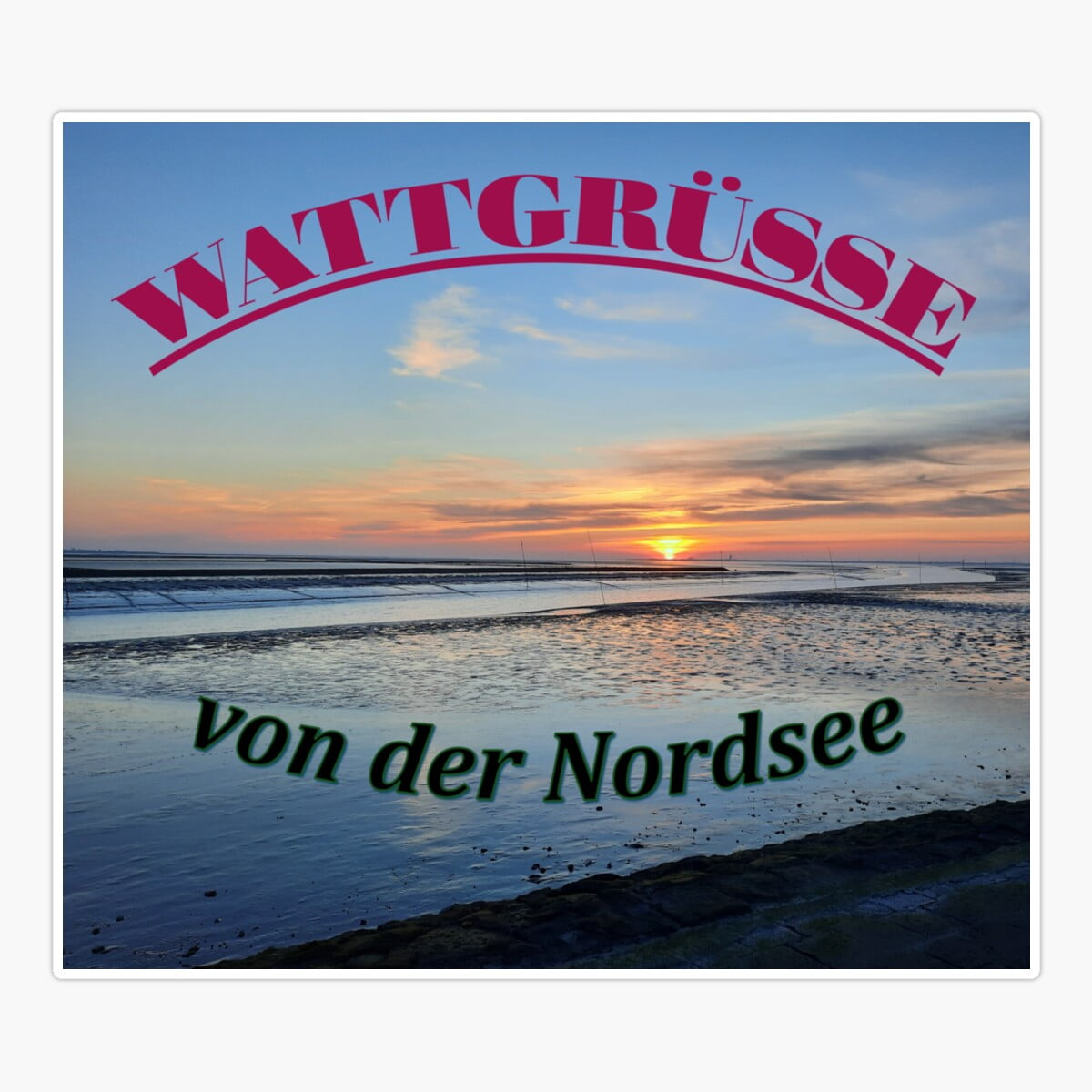 Stickly Art By Mike Photography Photo On The North Sea Beach Sunset ...