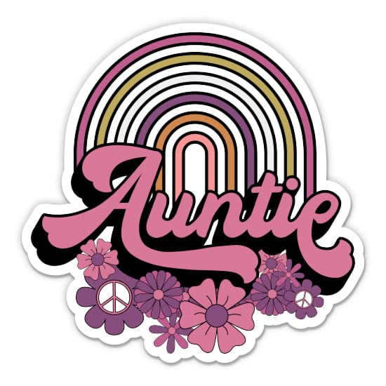 Stickly Auntie Sticker Laptop Sticker Vinyl for Car, Phone, Water ...