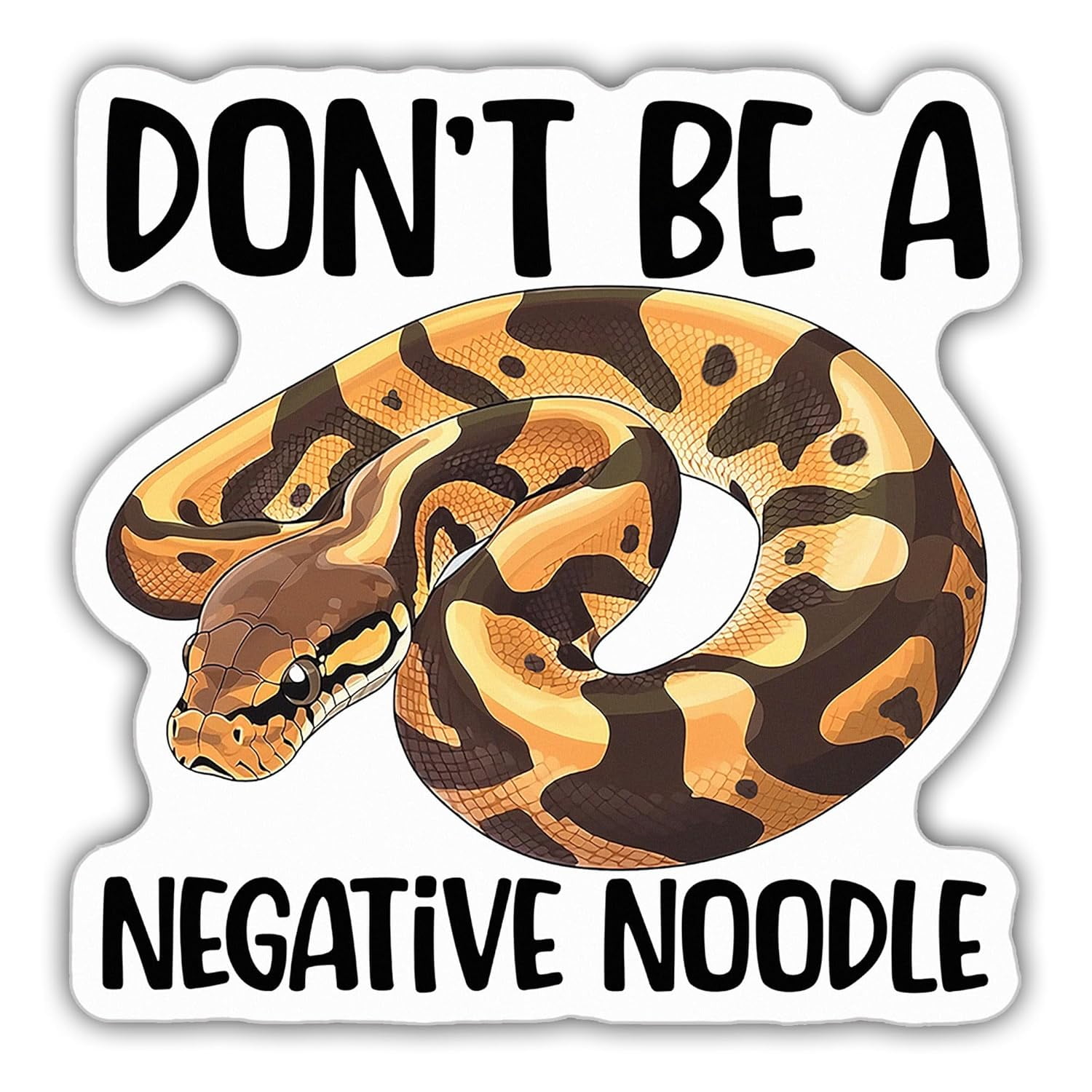Stickly Ball Python Sticker Ball Python Lover Decal Cute Animal Don’t ...