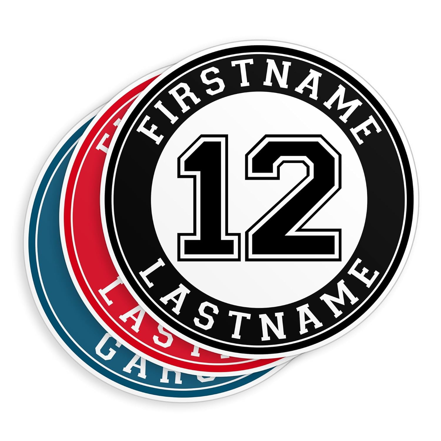 Stickly Baseball Bat Knob Sticker Player Name Number Baseball Softball ...