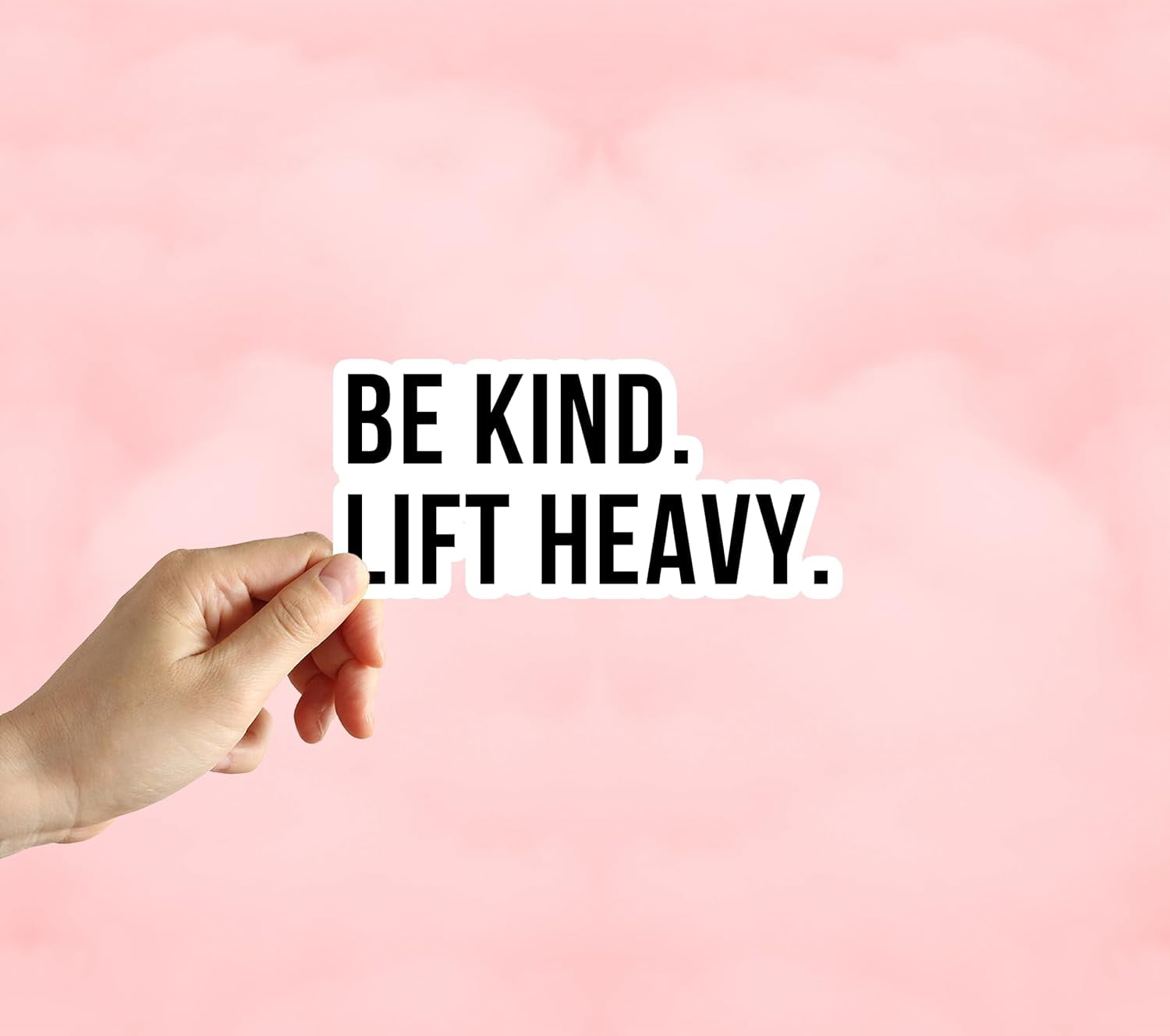Stickly Be Kind Lift Heavy Sticker Gym Fitness Dumbbell Sticker Laptop ...
