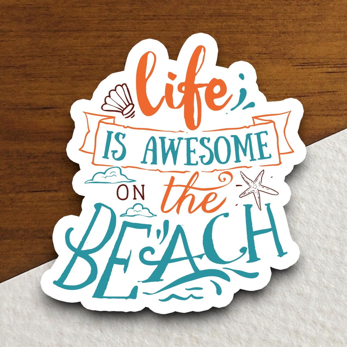 Stickly Beach Life Sticker, Vacation Sticker, Travel Sticker, Room ...