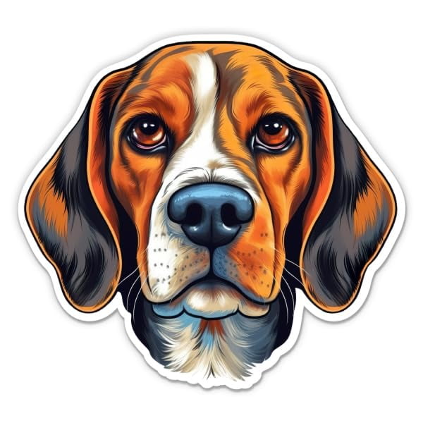 Stickly Beagle Sticker Laptop Sticker Vinyl for Car, Phone, Water ...