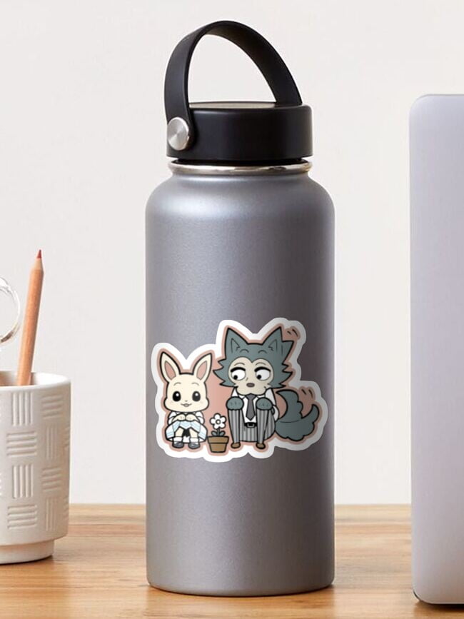 Stickly Beastars Legoshi And Haru (With Flowerpot) Chibi Sticker, Phone ...