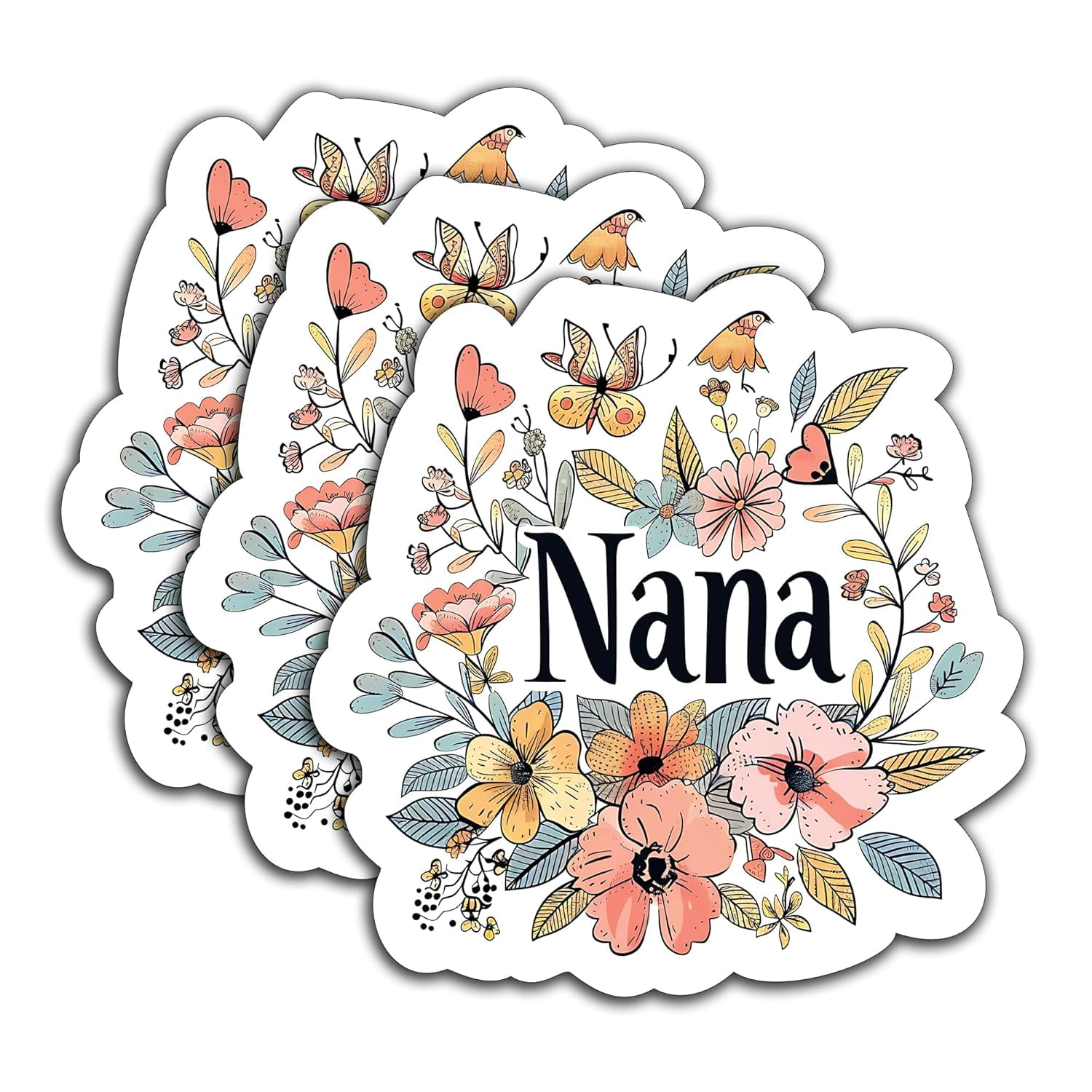Stickly Beautiful Nana Sticker Nana Decals Water Assistant Vinyl ...