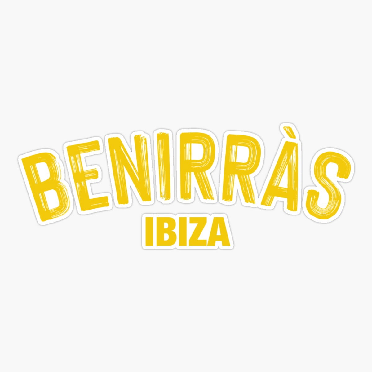Stickly Benirrás Beach Ibiza Spain Best European Beaches Sticker, Phone ...