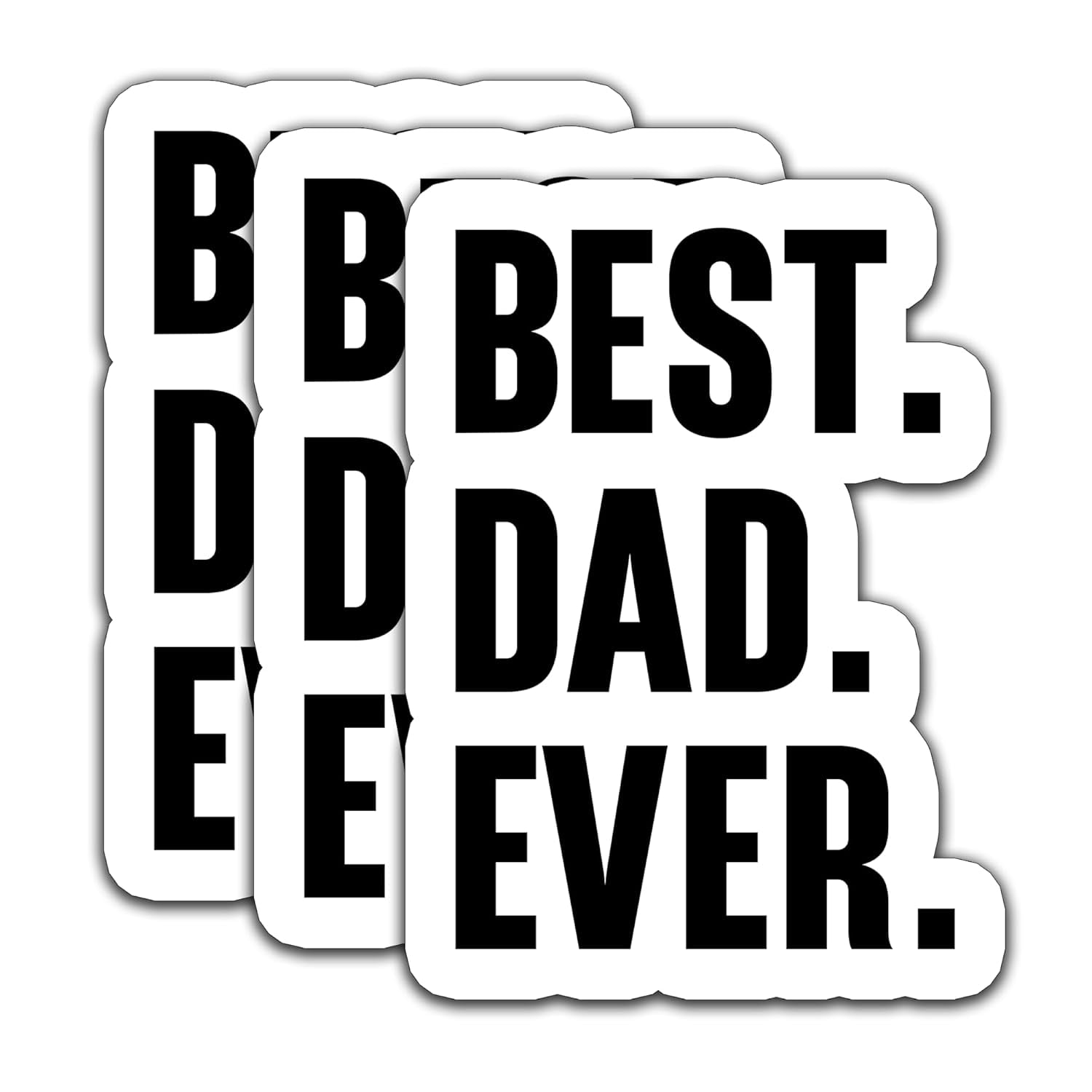 Stickly Best Dad Ever Sticker Dad Stickers Dad Decal Father Stickers ...