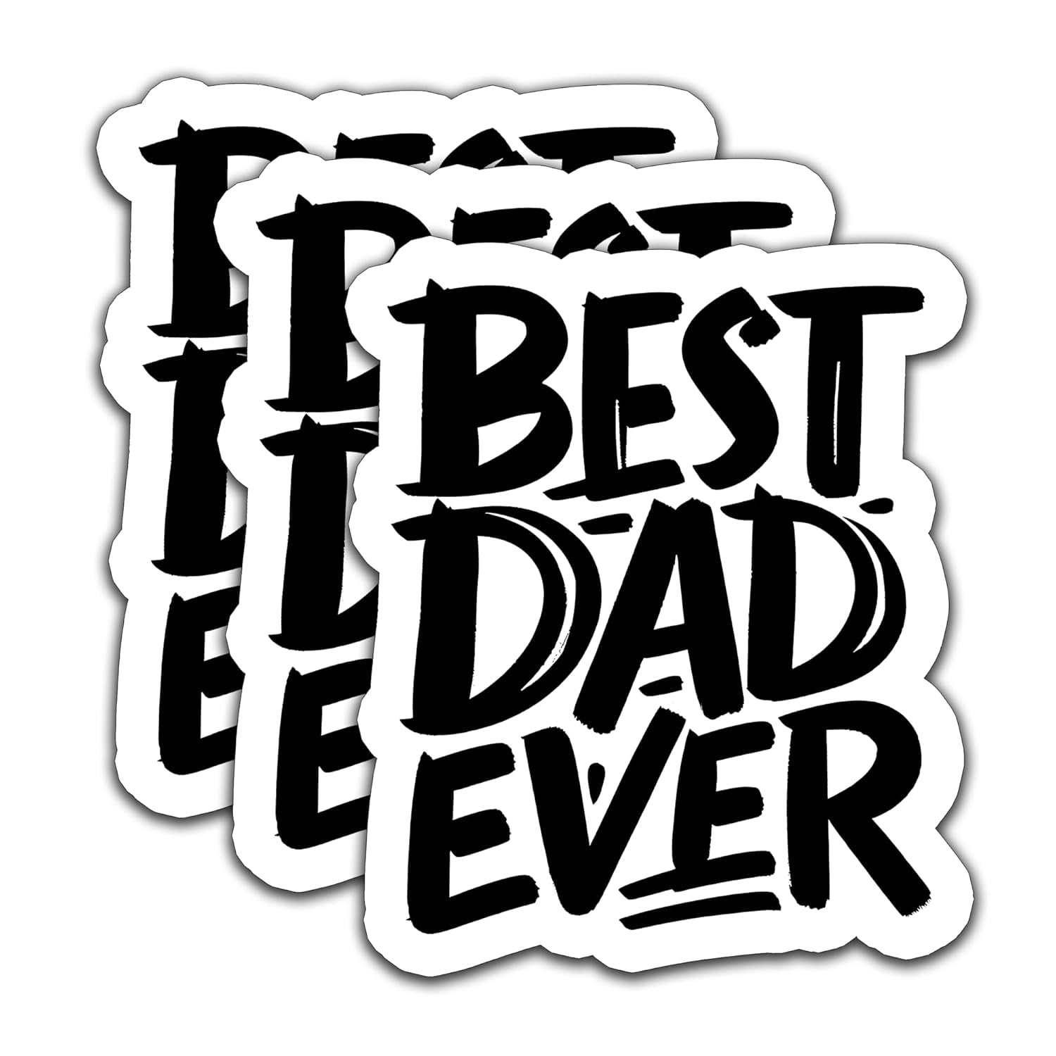 Stickly Best Dad Ever Sticker Father's Day Stickers Dad Stickers Vinyl ...