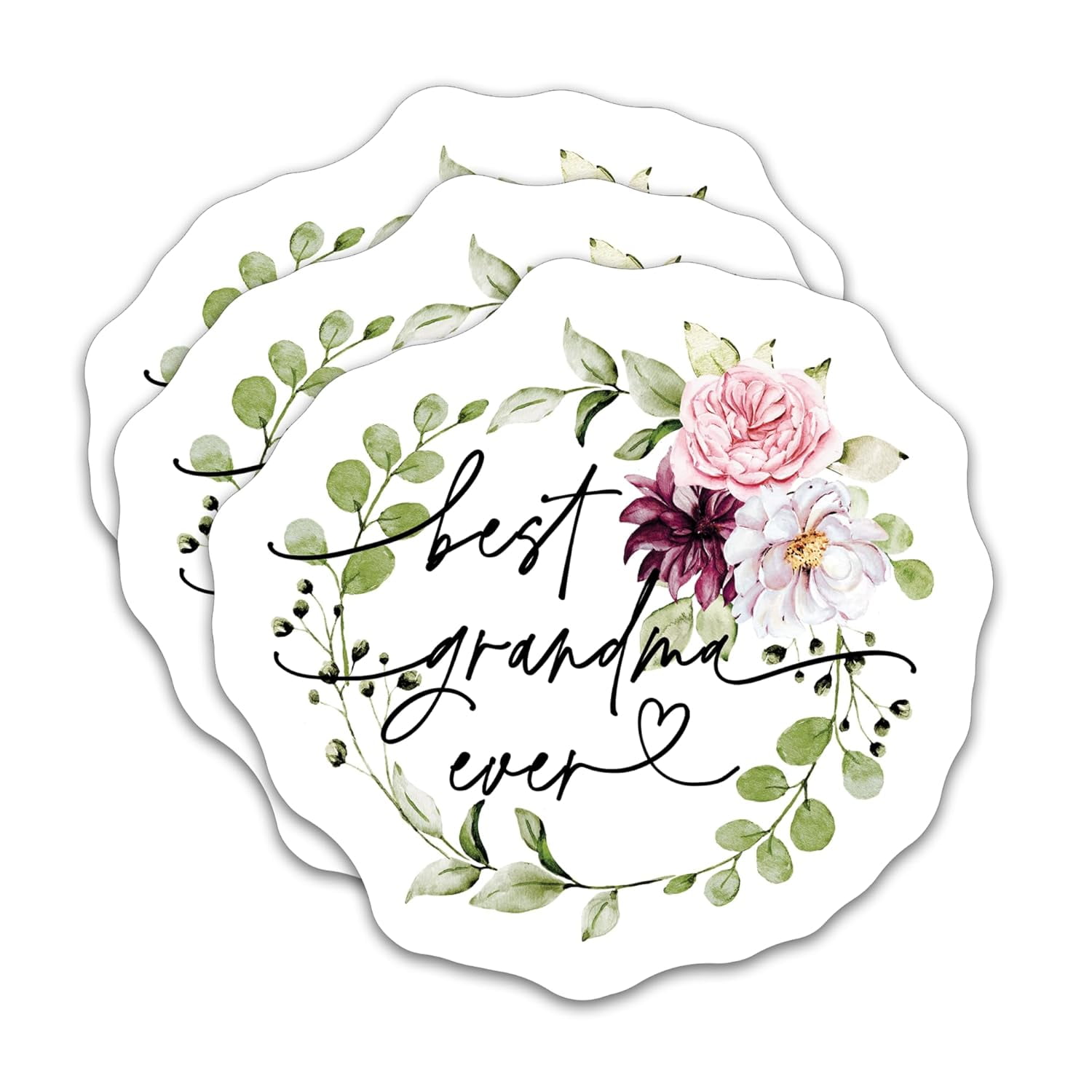 Stickly Best Grandma Ever Sticker, Grandma Stickers, Gandma Decals ...