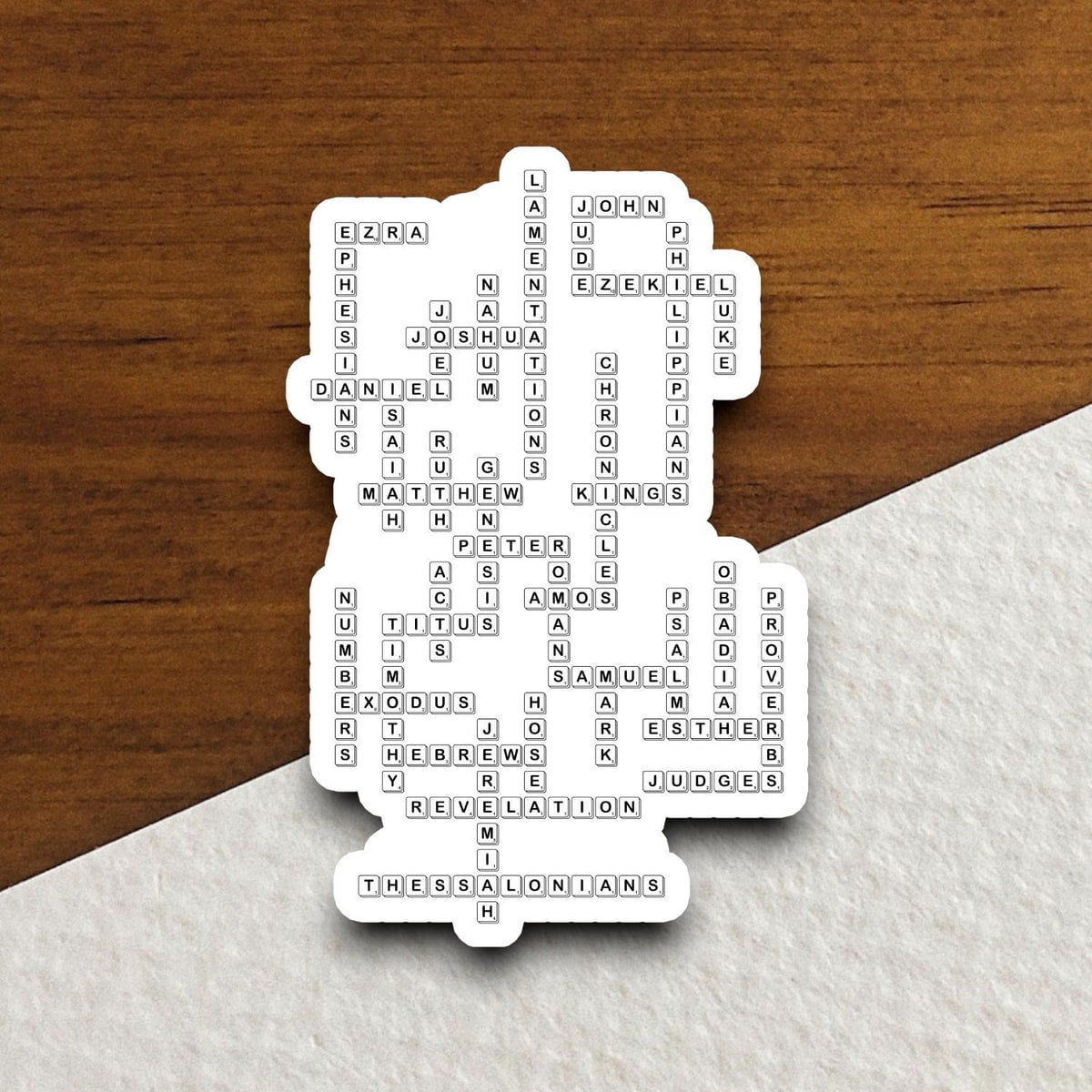 Stickly Bible Scrabble Sticker, Bible Sticker, Books Of The Bible ...