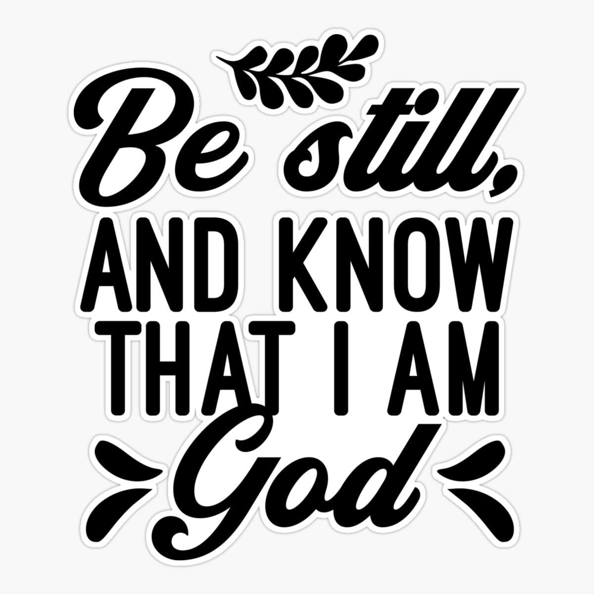 Stickly Bible Verse Design About The Power And Security Of God, From ...