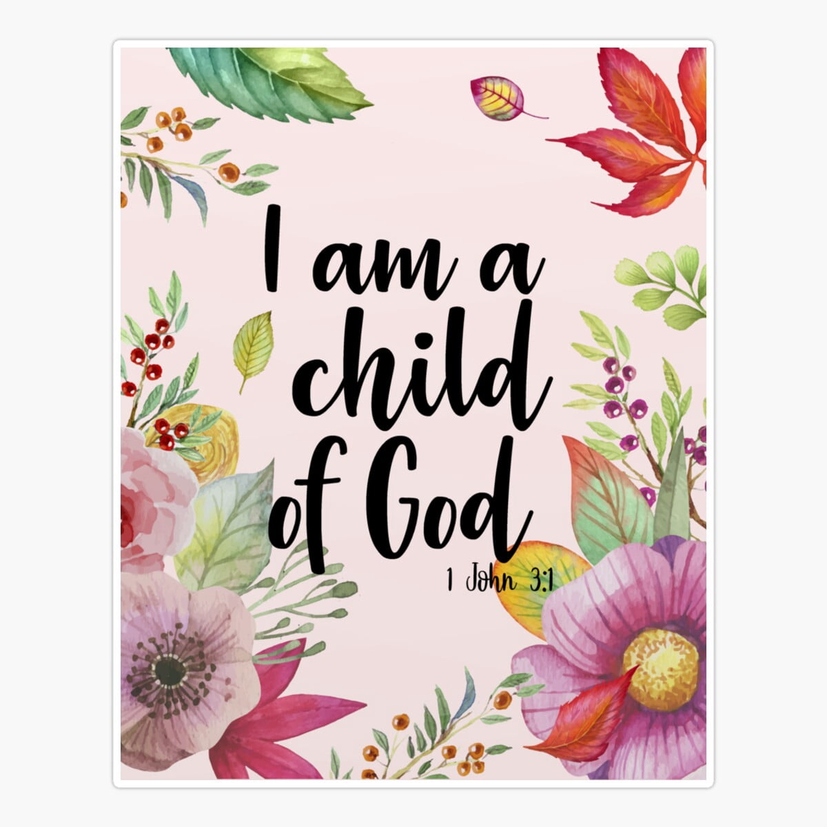 Stickly Bible Verse Notebook Sticker, Phone Decal Water Bottle Stickers ...