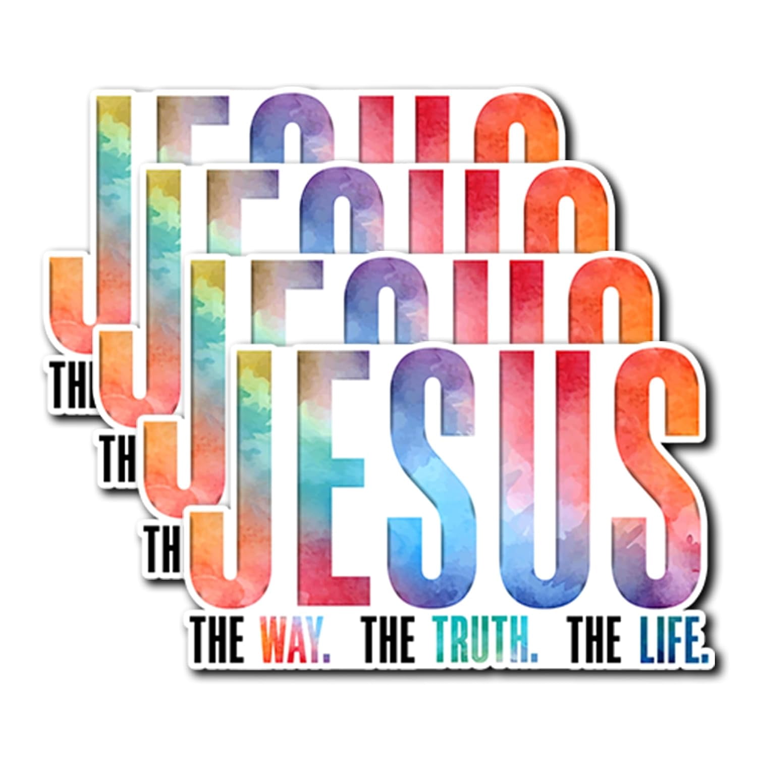 Stickly Bible Verse Sticker The Way The Truth The Life Vinyl Decals ...