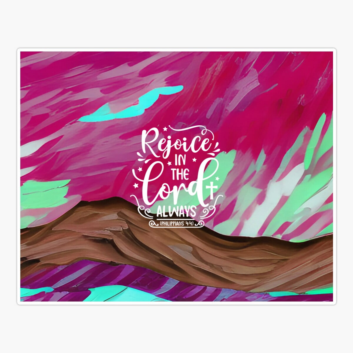 Stickly Bible Verses About Faith- Philippians 4:4 - Deep Crimson Preppy ...