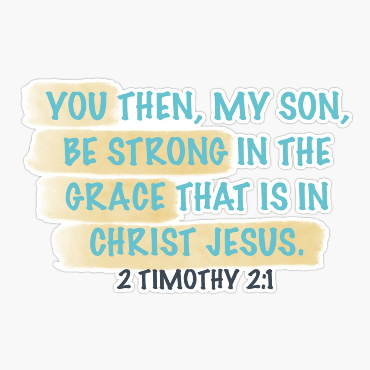 Stickly Bible Verses Sticker, Bible Quote, Faith, Christian Stickers, 2 ...