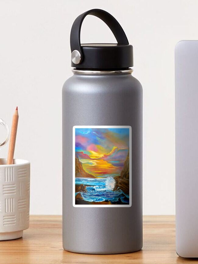 Stickly Big Island Kohala Coast Sticker, Phone Decal Water Bottle ...