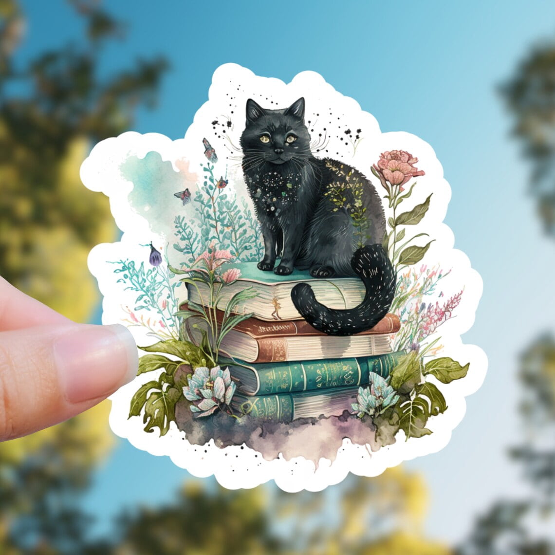 Stickly Black Cat er, Whimsical er, Cat On Books er, Laptop er, Dark ...