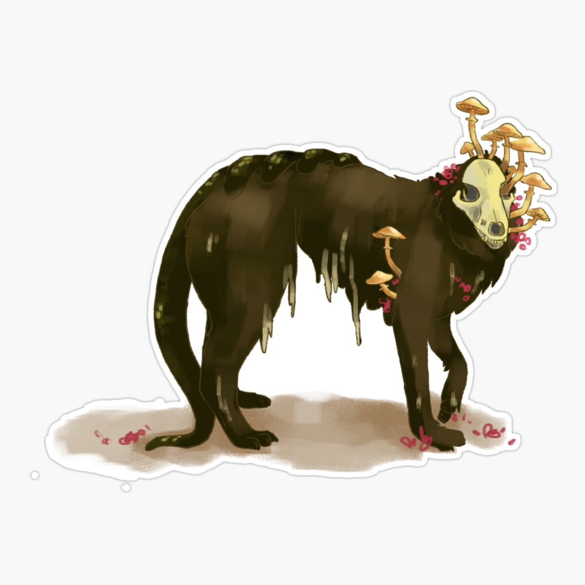 Stickly Black Dog Sticker, Phone Decal Water Bottle Stickers Car Decals ...