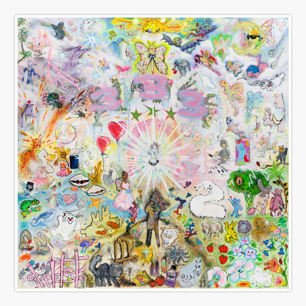 Stickly Bladee - 333 Sticker, Phone Decal Water Bottle Stickers Car ...