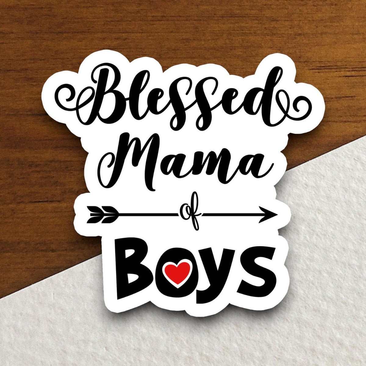 Stickly Blessed Mama Of Boys Sticker, Blessed Sticker, Mama Sticker ...