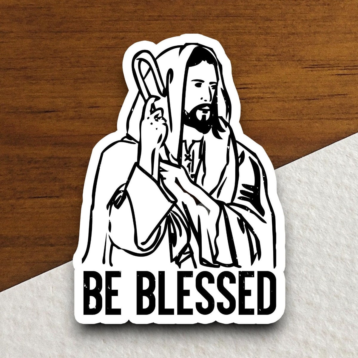 Stickly Be Blessed Sticker, Religious Sticker, Sticker, Faith Sticker ...