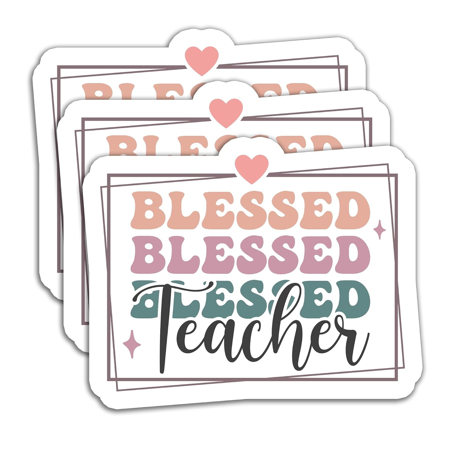 Stickly Blessed Teacher Sticker Teaching Sticker Inspirational Teacher Stickers Teacher Decals ...