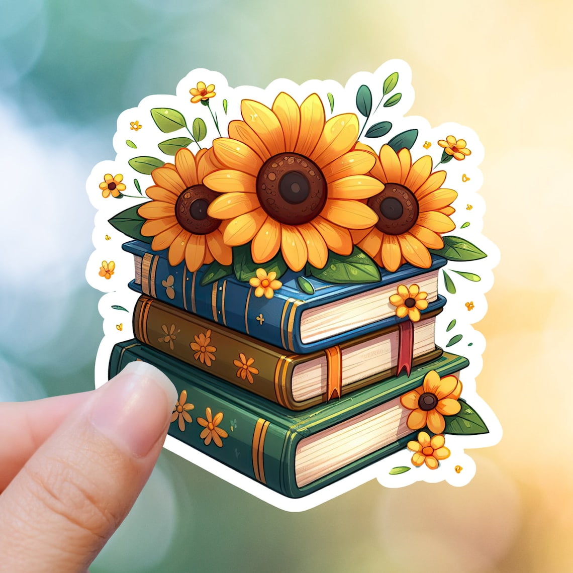 Stickly Book er Flower er Sunflower Stack of Books Antique er Laptop er ...
