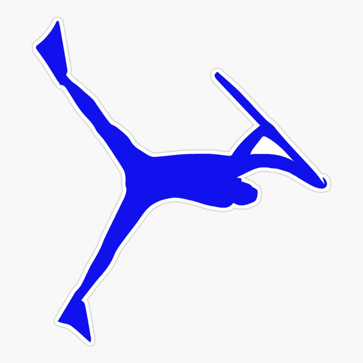 Stickly Boost! Bodyboarding Invert (Blue) Sticker Design Sticker, Phone ...