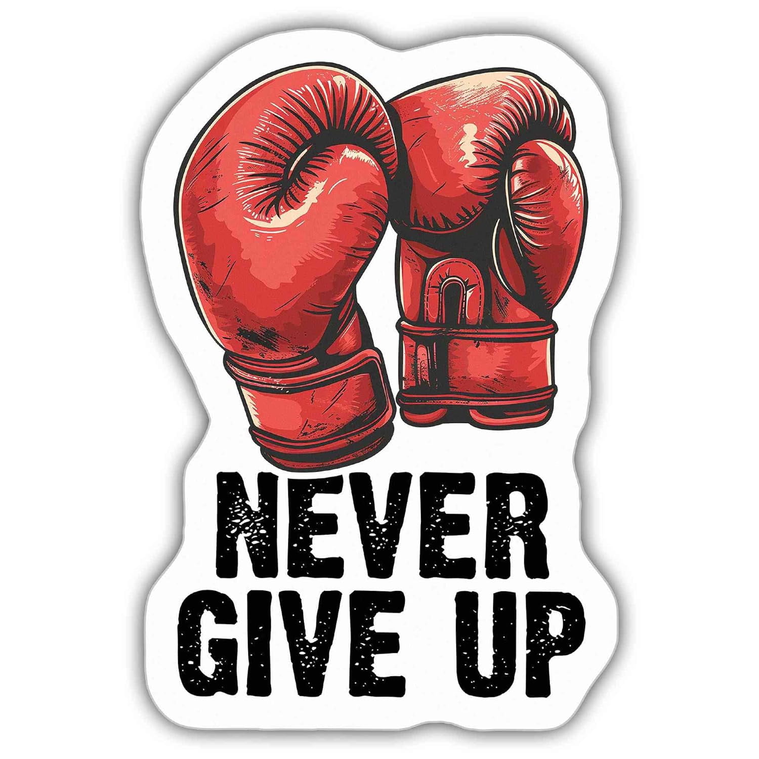 Stickly Boxing Stickers Boxer Stickers Never Give Up Vinyl Stickers ...