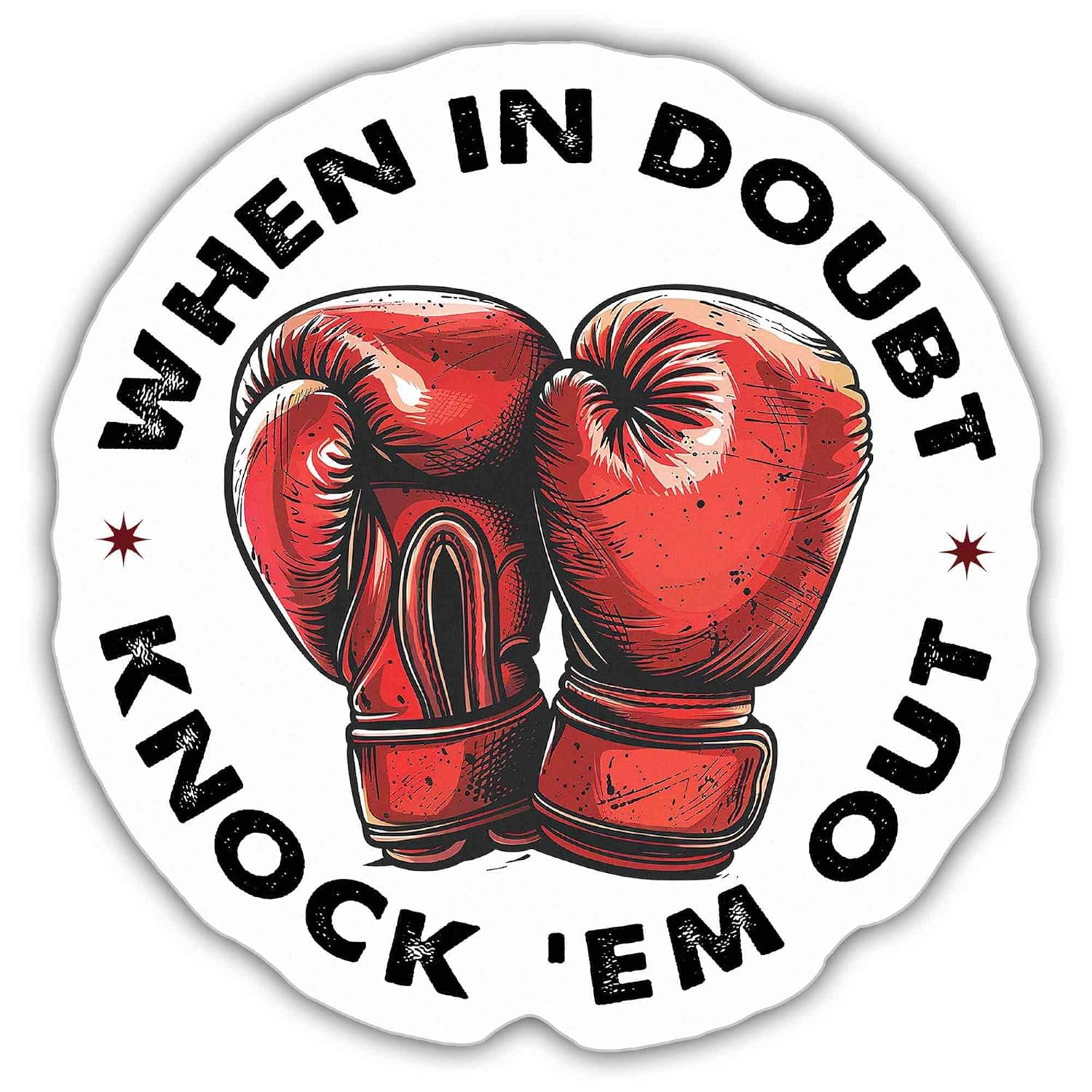Stickly Boxing Stickers Boxer Stickers When in Doubt Knock 'em Out ...