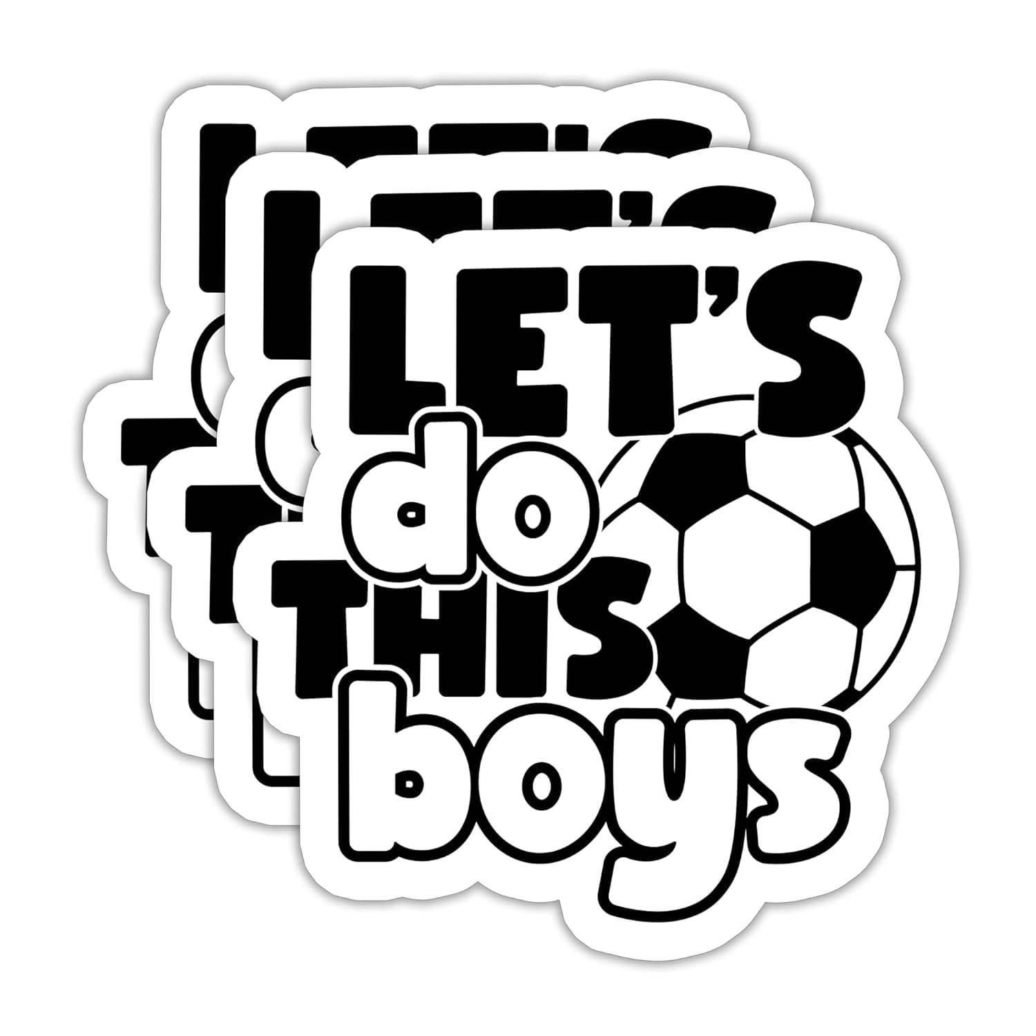 Stickly Let's Do This Boys Soccer Sticker, Soccer Stickers, Soccer ...