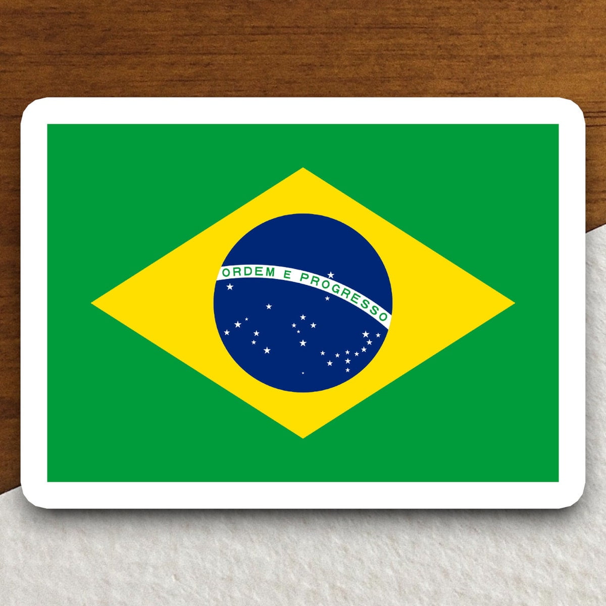 Stickly Brazil Country Flag Sticker, International Country Sticker ...