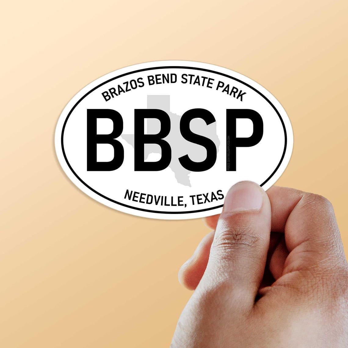 Stickly Brazos Bend State Park Texas White Oval Bumper Er For Car ...