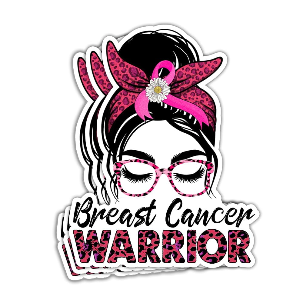 Stickly Breast Cancer Warrior Stickers Breast Cancer Awareness Stickers ...