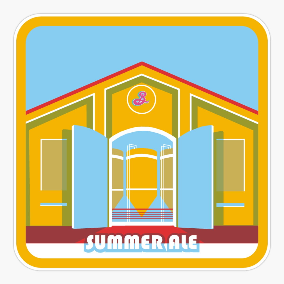 Stickly Brooklyn Brewery - Summer Ale Sticker Sticker, Phone Decal ...