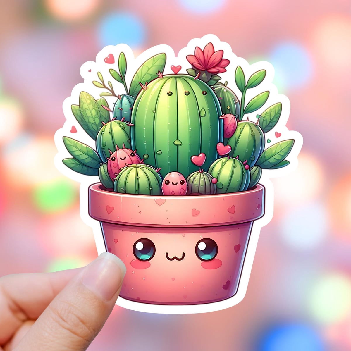 Stickly Cactus Sticker Plant Lady Plant Lover House Plant Mom Laptop ...