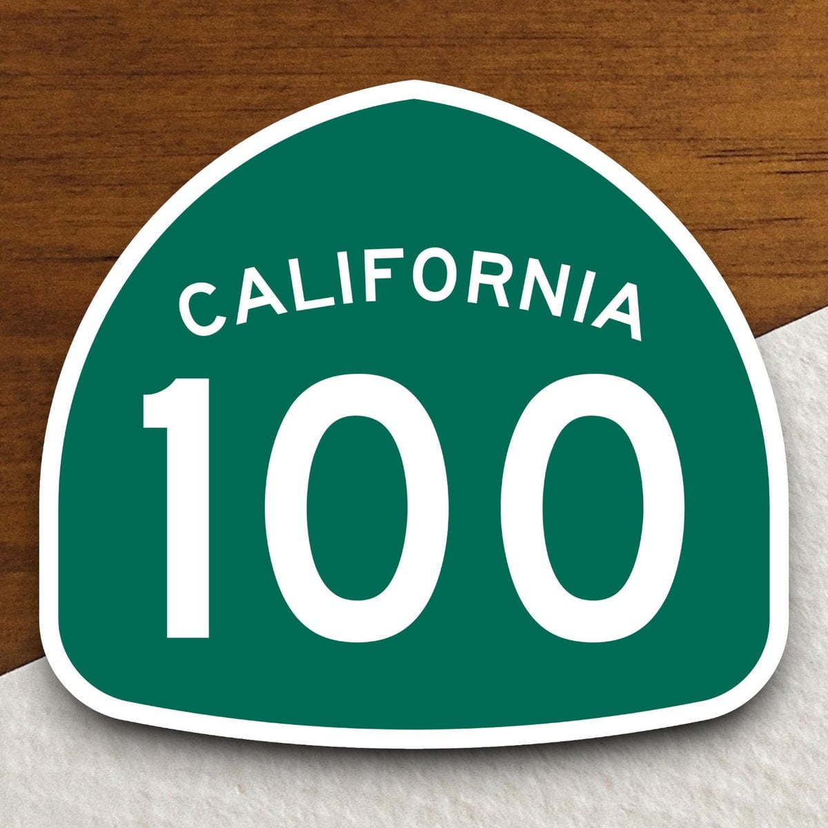 Stickly California State Route 100 Road Sign Sticker, Road Trip Sticker ...