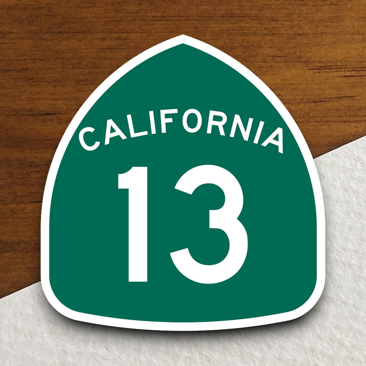 Stickly California State Route 13 Road Sign Sticker, Road Trip Sticker ...