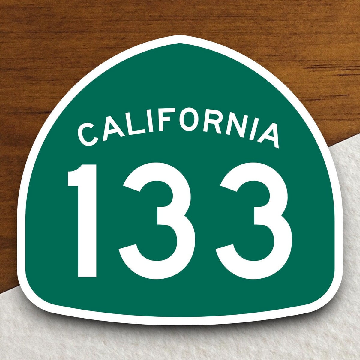 Stickly California State Route 133 Road Sign Sticker, Road Trip Sticker ...