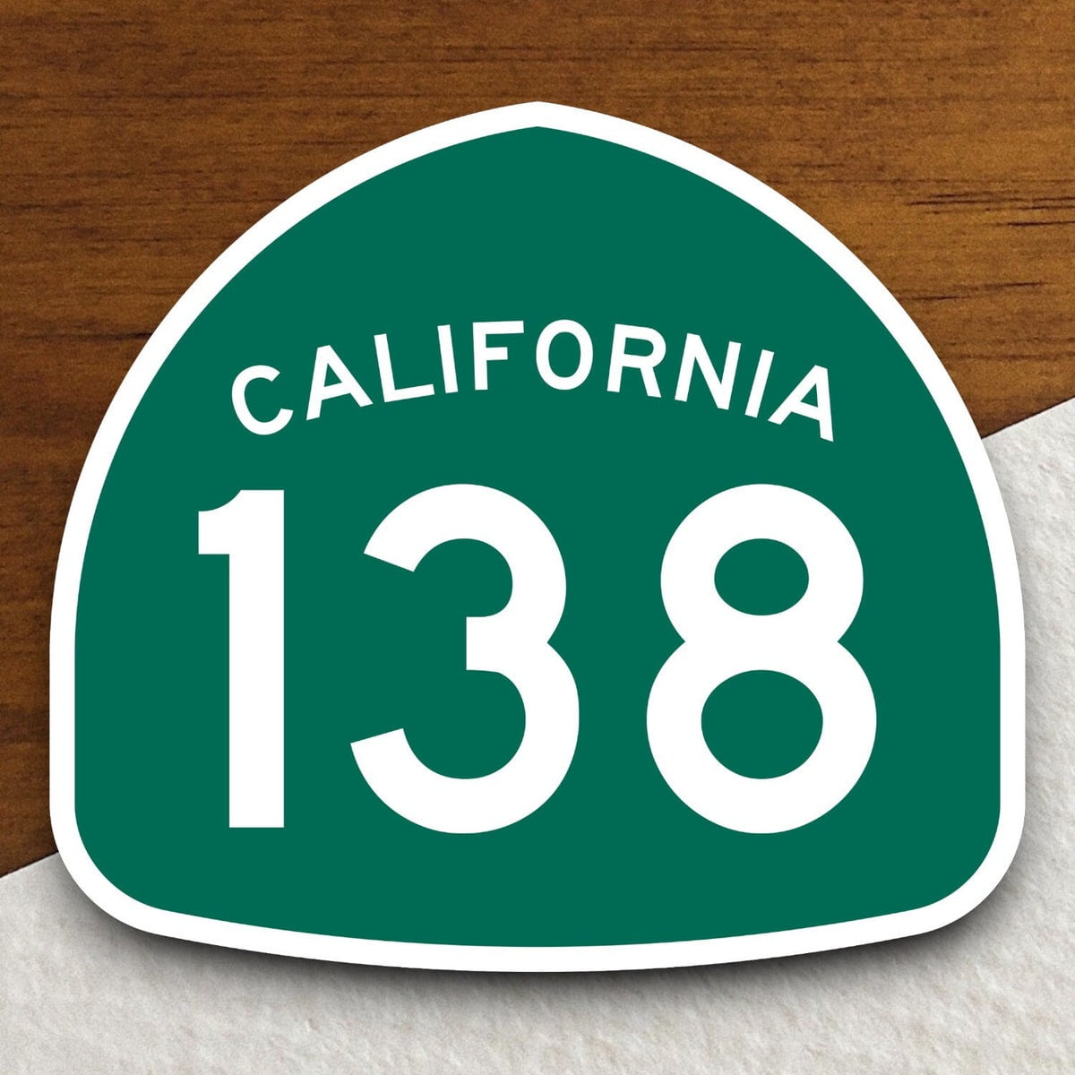 Stickly California State Route 138 Road Sign Sticker, Road Trip Sticker, Highway Sign, Room ...