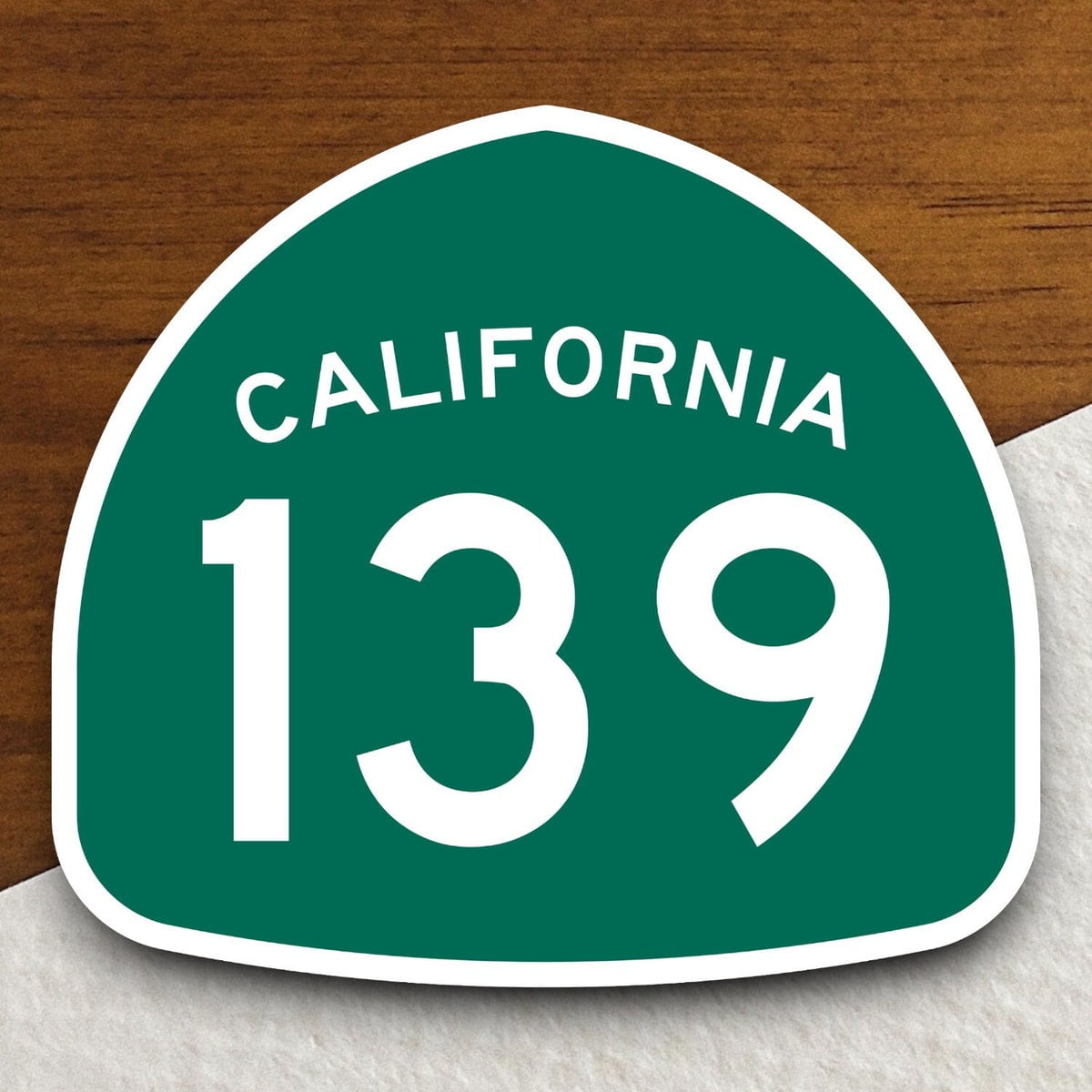 Stickly California State Route 139 Road Sign Sticker, Road Trip Sticker ...