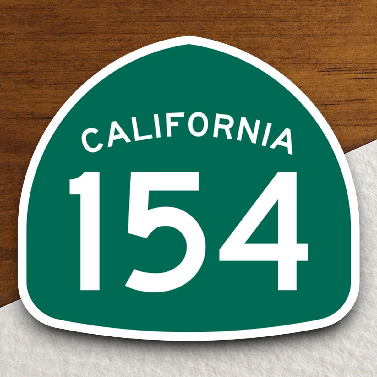 Stickly California State Route 154 Road Sign Sticker, Road Trip Sticker ...