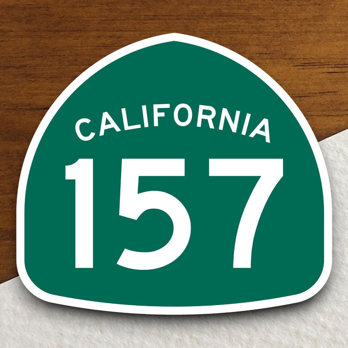 Stickly California State Route 157 Road Sign Sticker, Road Trip Sticker ...
